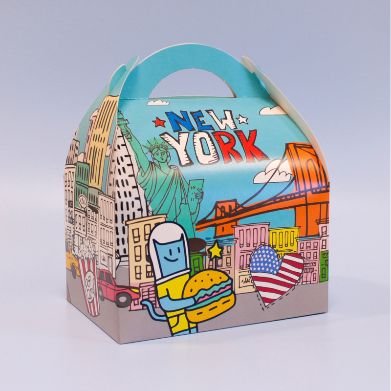 Large children's menu box for restaurant - Grand Lunchbox menu enfant