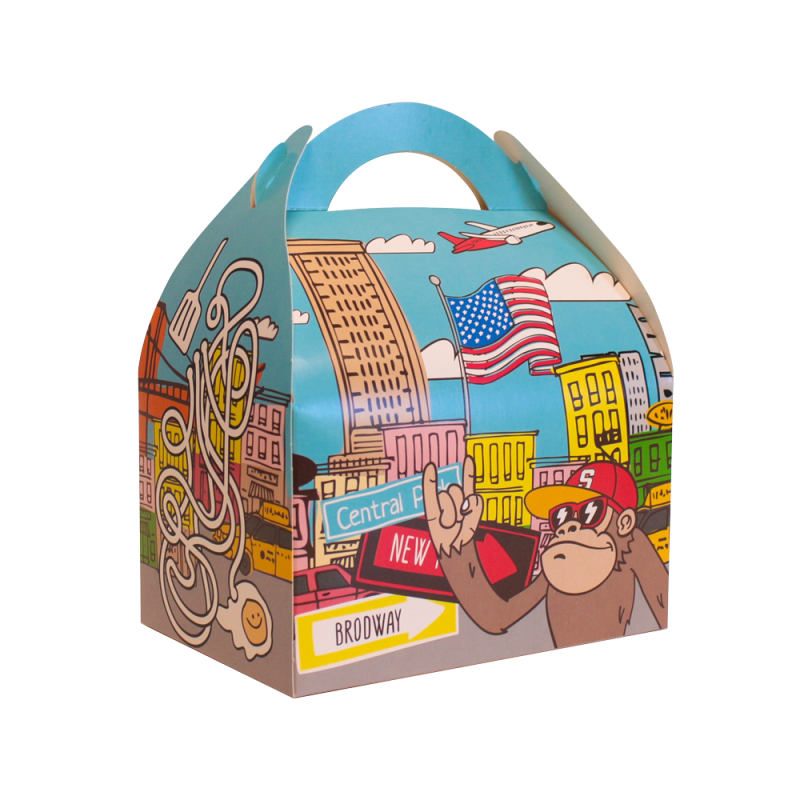 Large children's menu box for restaurant - Grand Lunchbox menu enfant